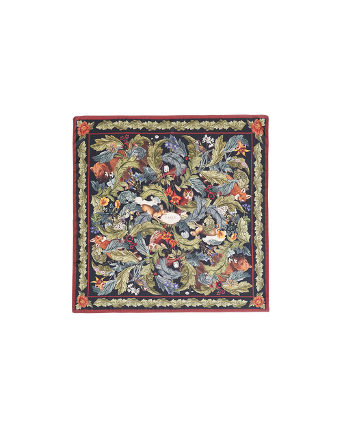 FABLE ENGLAND woodland solstice square scarf